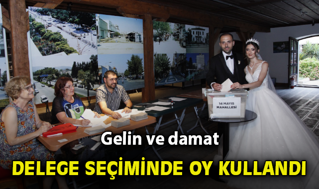 Gelin ve damadın oy kullanmaları delege seçimlerinin ikinci gününe ...