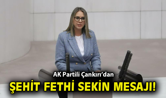 AK Partili Çankırı’dan Şehit Fethi Sekin mesajı - Siyaset - Öncü Şehir ... AK Partili Çankırı’dan Şehit Fethi Sekin mesajı - Siyaset - Öncü Şehir ...